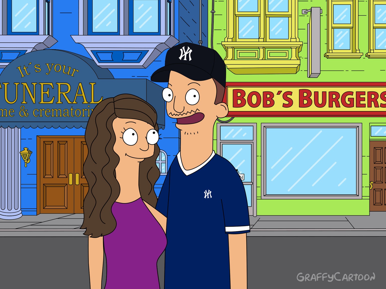 Bobs Burgers Portrait Bob Burg Portrait LGBTQ Friendly | Etsy