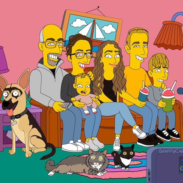 Simpsons Family Portrait - Etsy