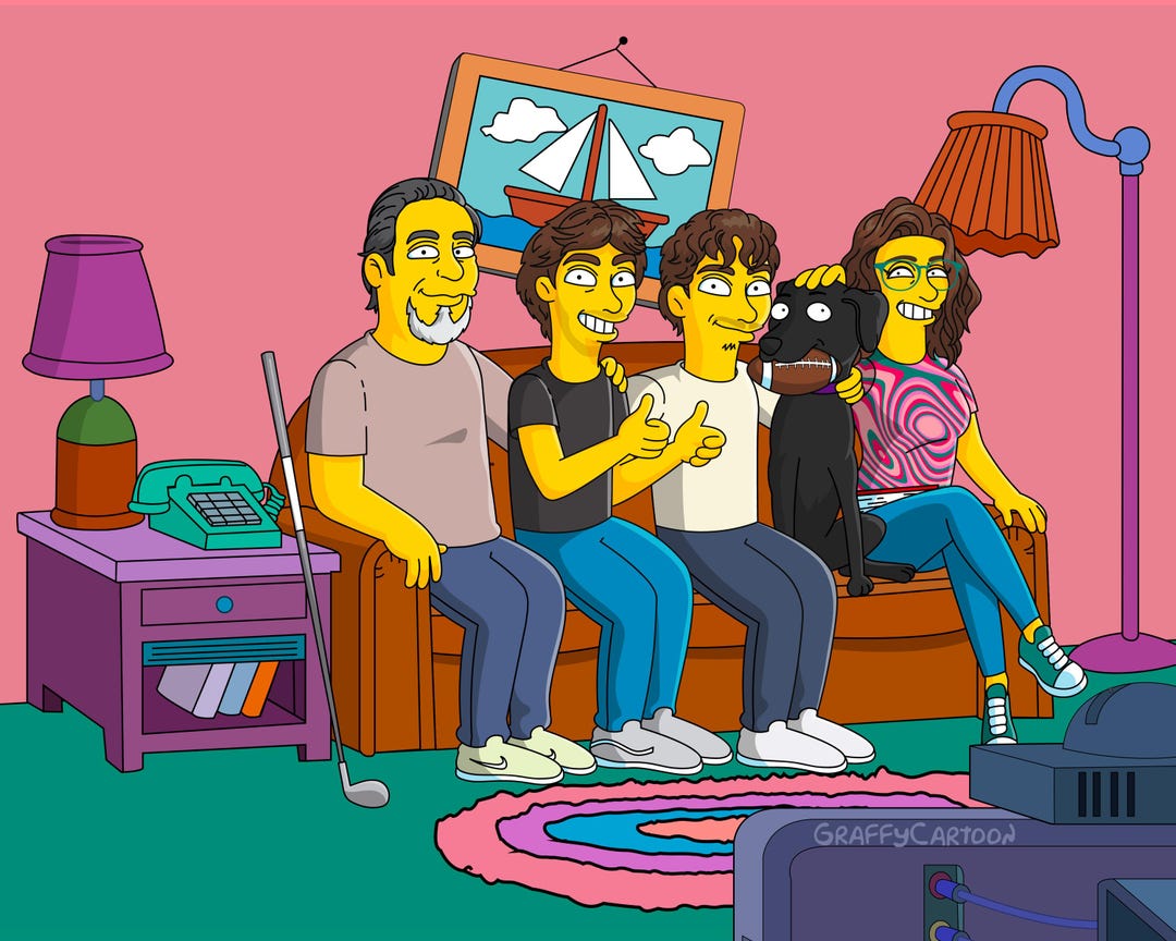 Custom Simpsons Family Portrait Custom Simpsons Couple Portrait, Custom ...