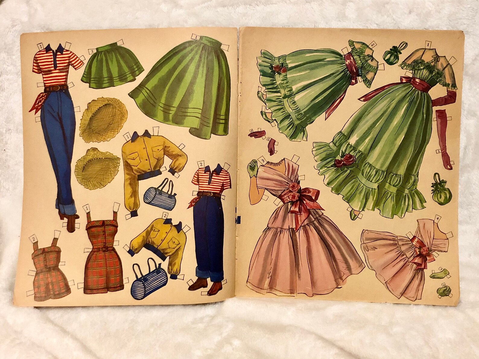 Vintage Paper Dolls Original Vintage Retro Ephemera | Etsy