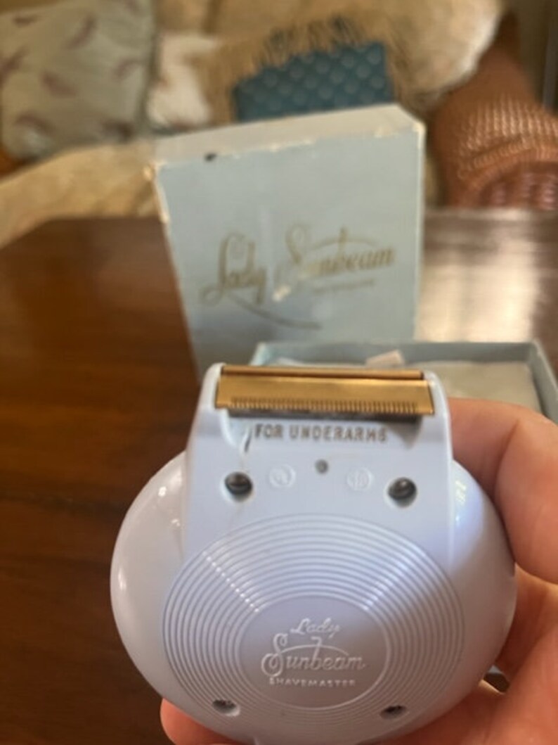 Vintage Lady Sunbeam Micro-twin Head Electric Razor Shaver Turquoise ...