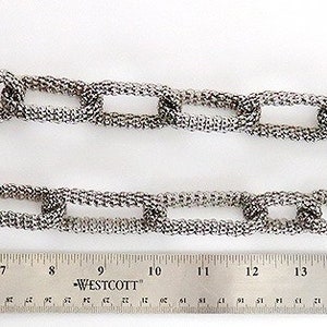 Retro Funky Urban Silver Colored Large Oversized Chain Necklace - Etsy