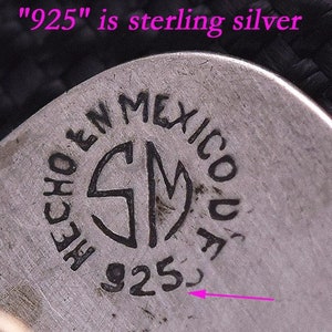 Cave Drawing Vintage Sterling Silver Mexican Screwback Clip Earrings ...