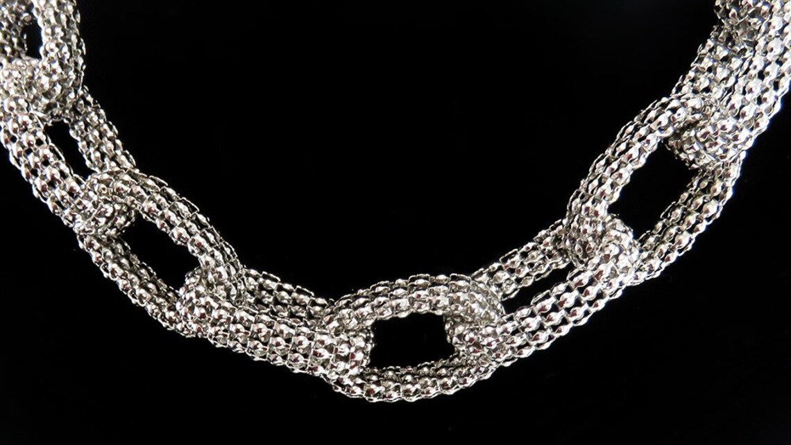 Retro Funky Urban Silver Colored Large Oversized Chain | Etsy