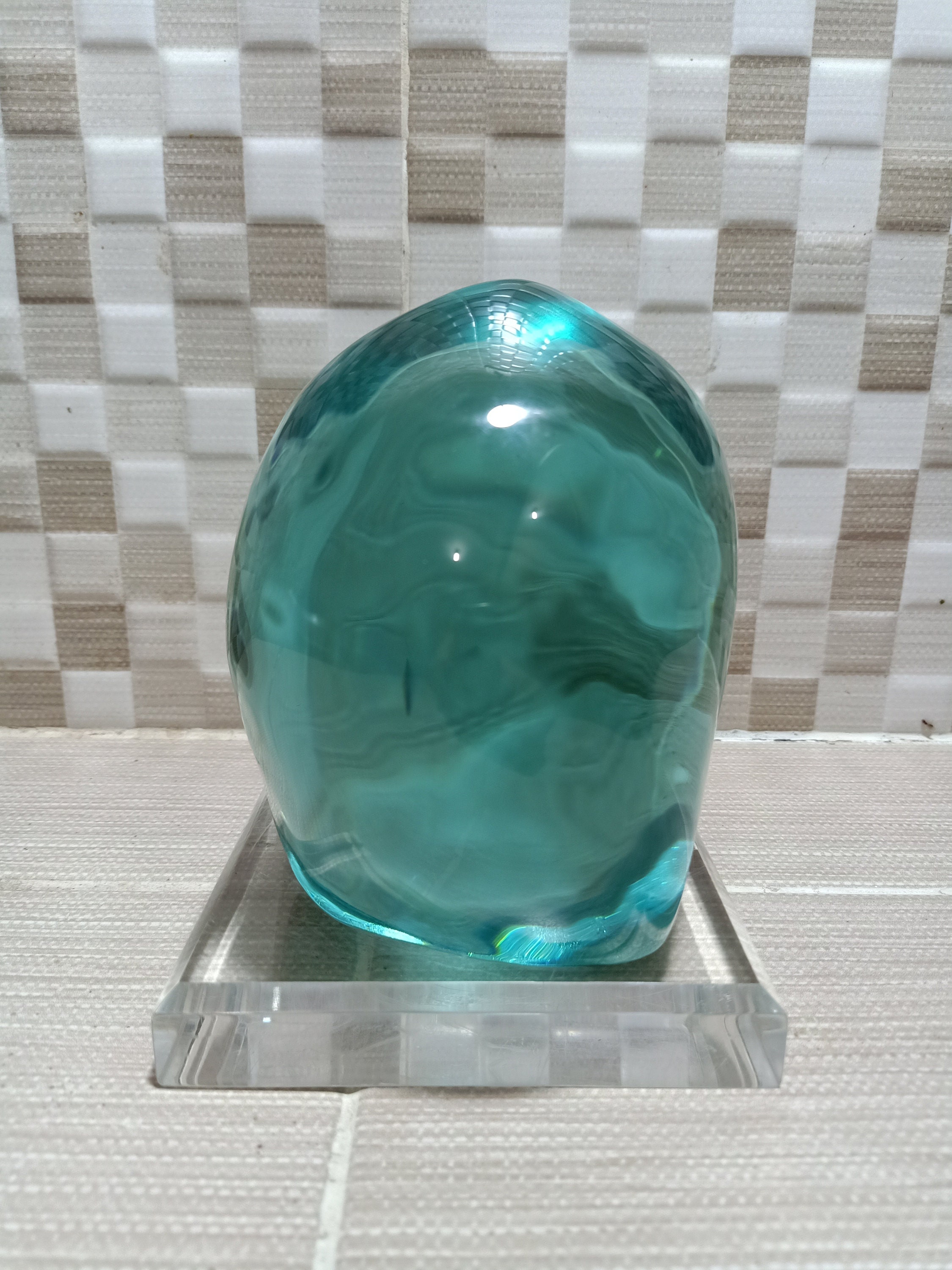 2,6 KG Polished Aqua Blue Andara Crystal - Etsy