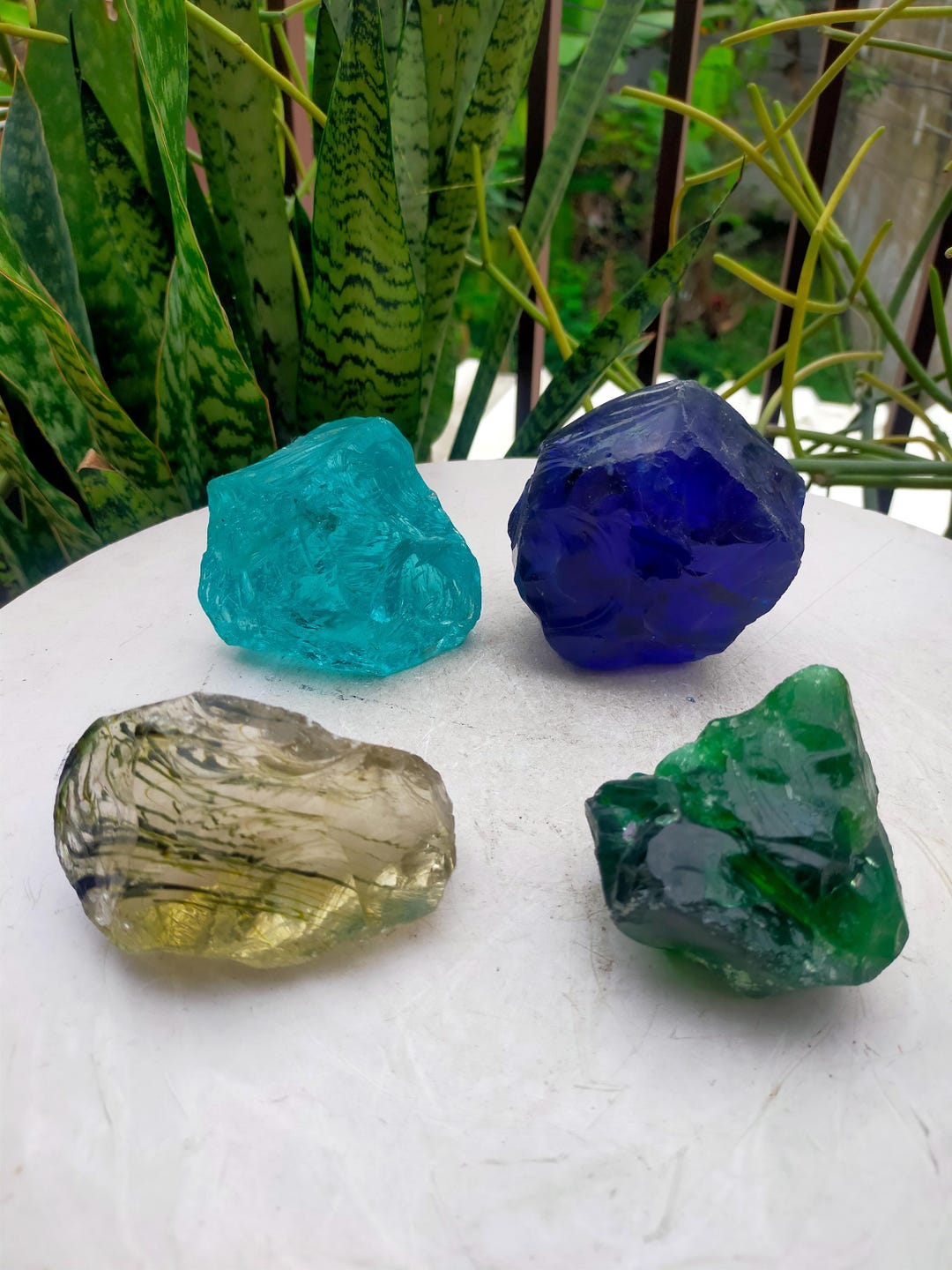 1,18 Kg Four Cute Colors Andara Crystal Rough - Etsy