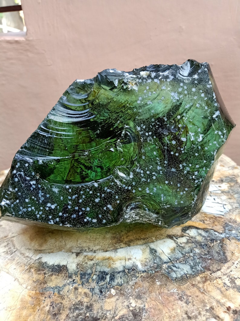 Forest Green Monatomic Andara Crystal 4000 Gr - Etsy