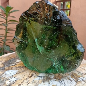 4,4 KG Moss Green Andara Crystal - Etsy