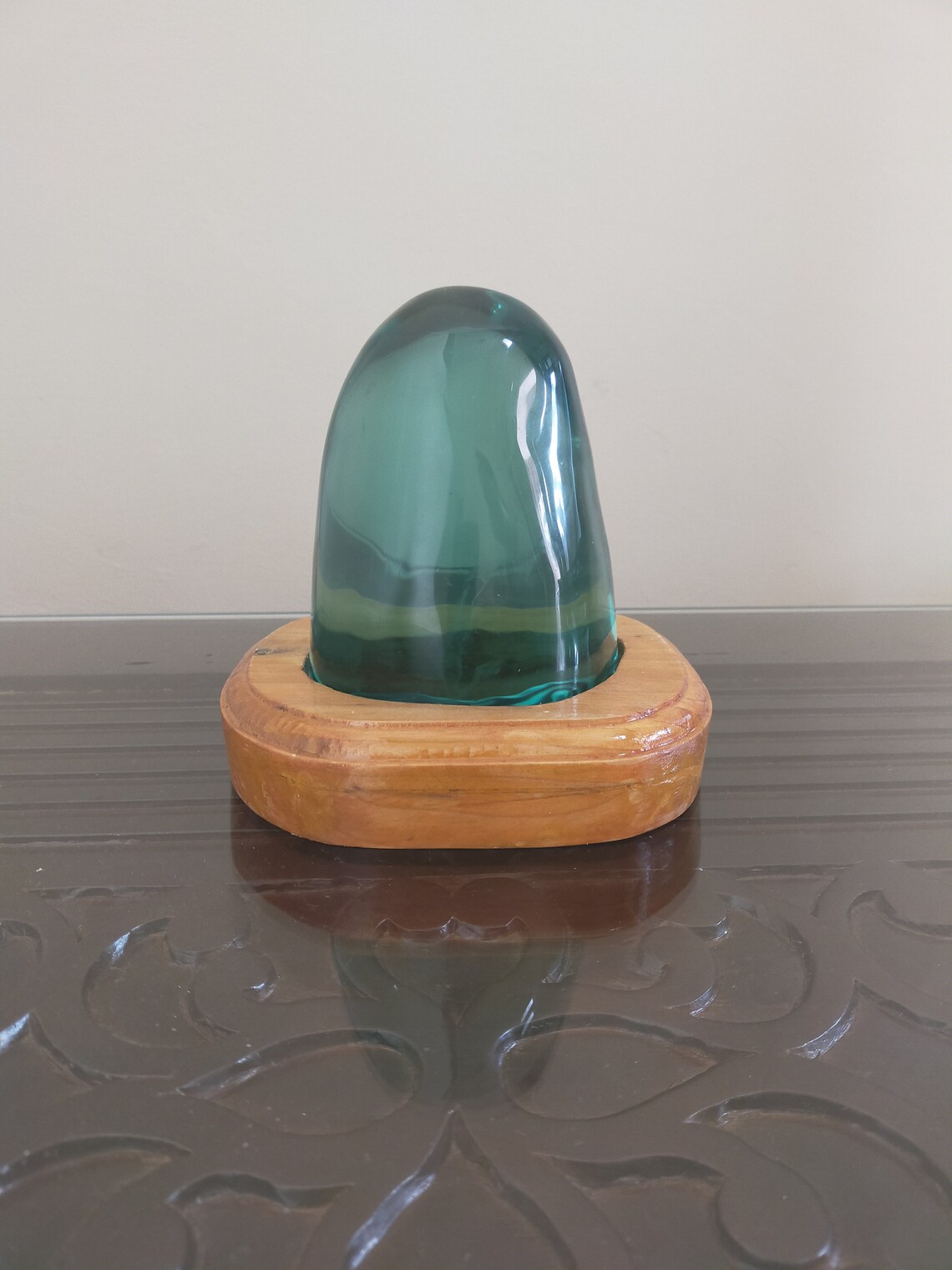 16 Kg Beautiful Andara on the Table With Wood Base - Etsy