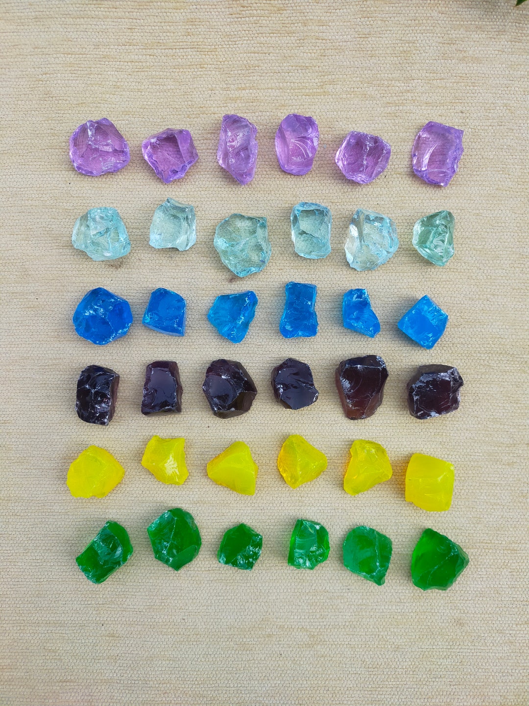 1,2 Kg ( 6 Colors, 36 Pcs ) Mini Mixcolors Andara Crystals - Etsy