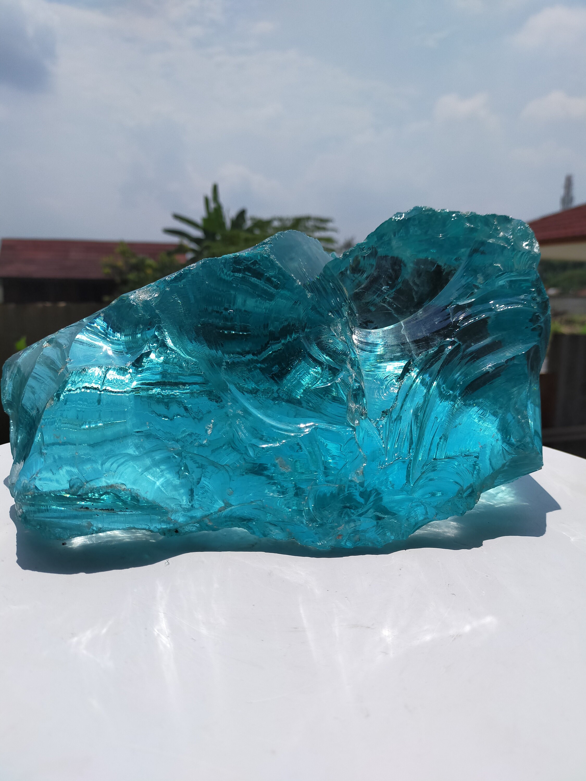 57 Kg Aqua Blue Monatomic Andara Crystal - Etsy