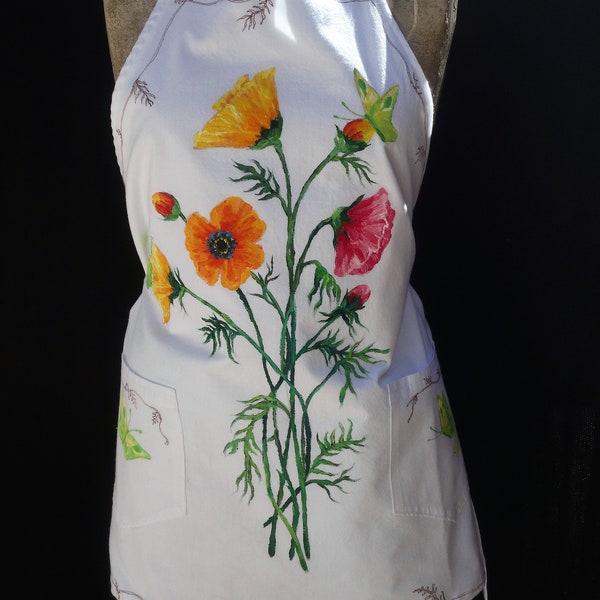 Hand Painted Apron - Etsy