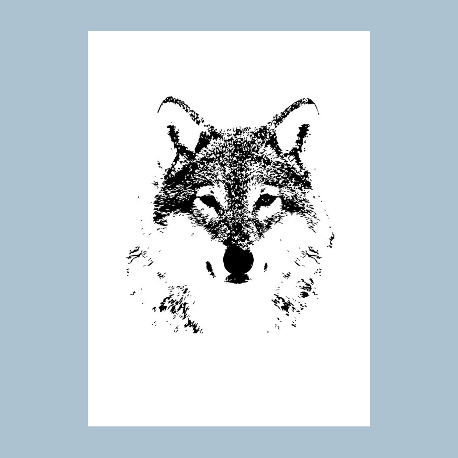 Wolf Print Wall Art Printable Wall Art Wolf Printable | Etsy