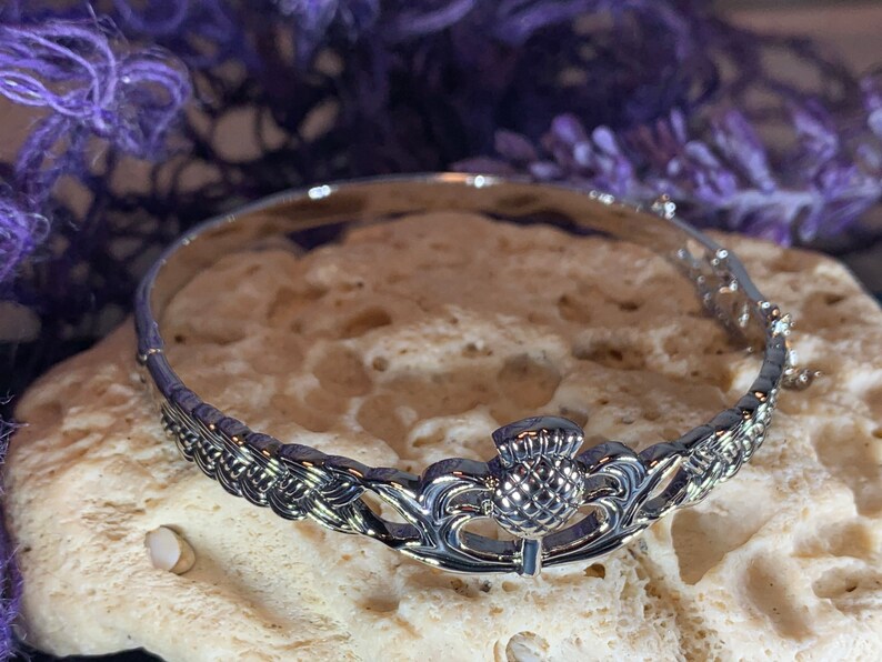Thistle Bracelet Scotland Jewelry Outlander Jewelry Celtic | Etsy