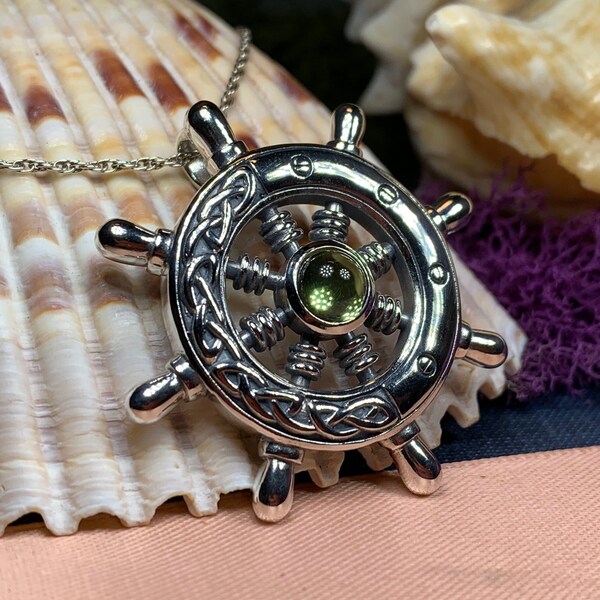 Anchor and Ship Wheel Necklace - Etsy