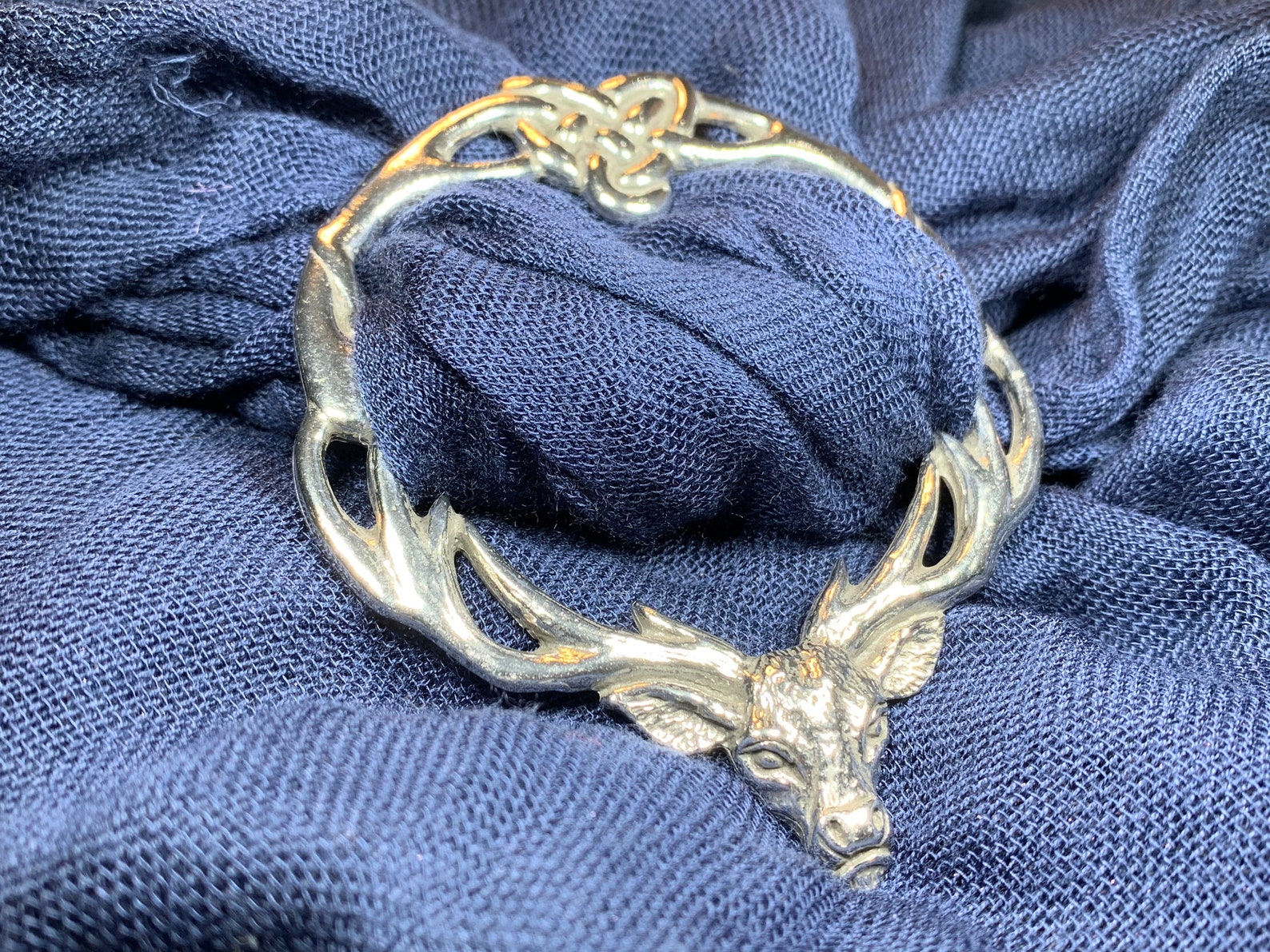 Stag Scarf Ring Scotland Jewelry Animal Jewelry Nature | Etsy