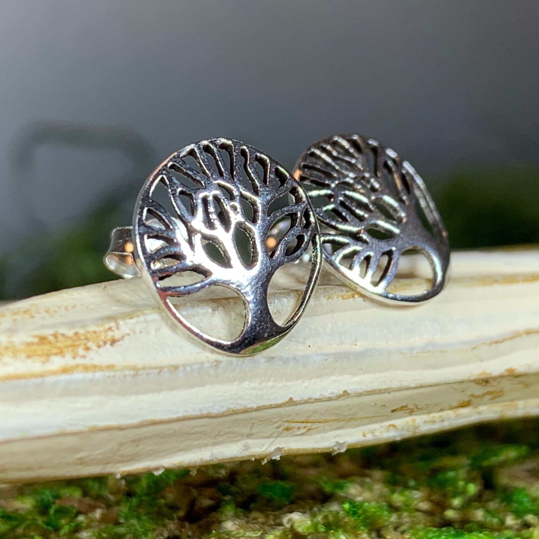 Tree of Life Stud Earrings Tree Stud Earrings Norse Jewelry | Etsy