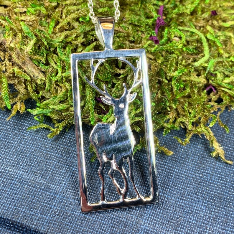 Stag Necklace Scotland Jewelry Scottish Stag Hunter Gift - Etsy