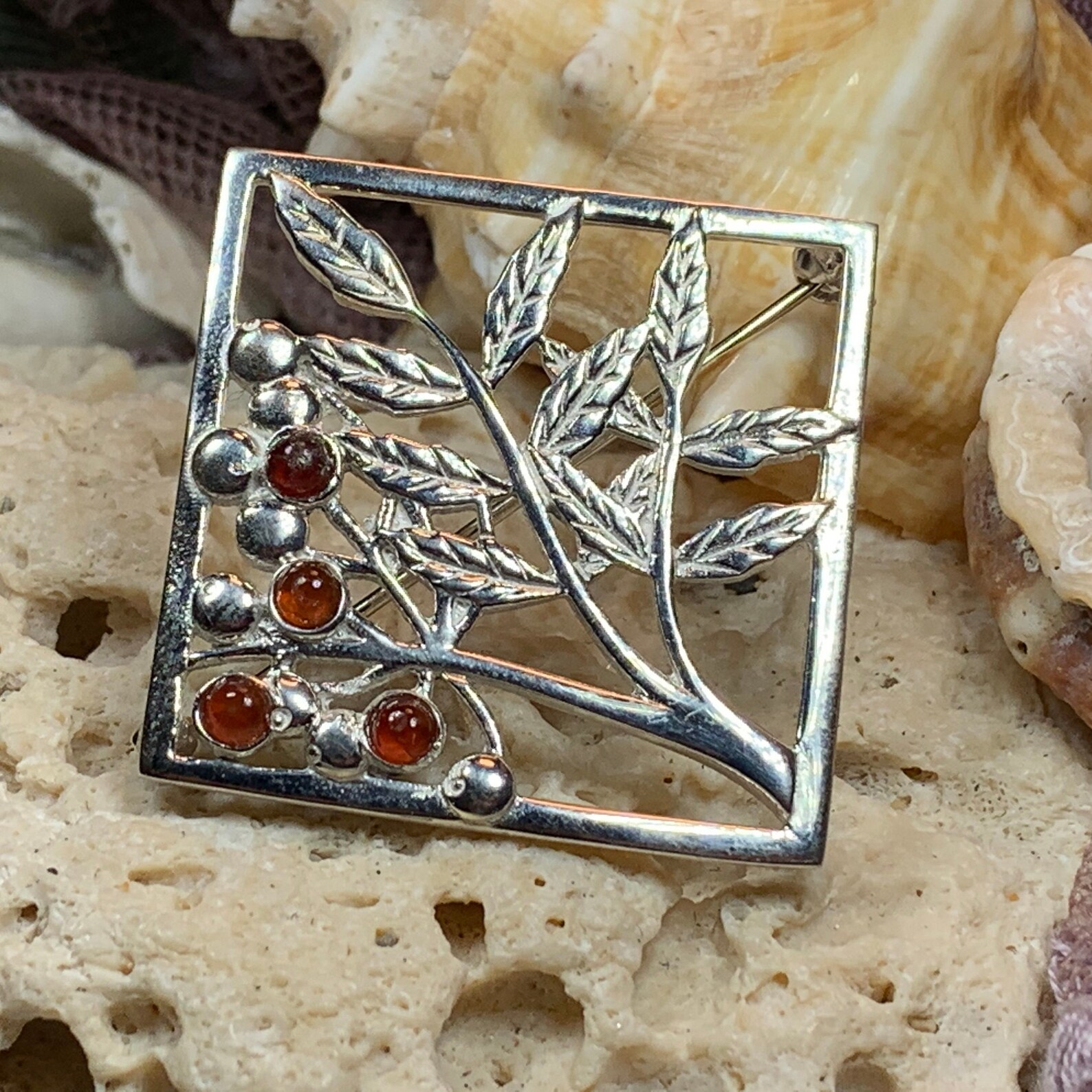 Tree of Life Brooch Celtic Brooch Rowan Tree Pin Scotland - Etsy