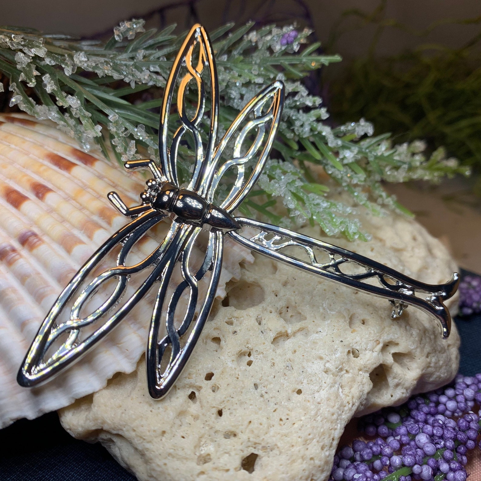 Dragonfly Brooch Nature Pin Inspirational Gift Outlander - Etsy