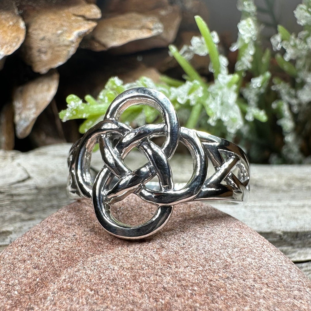 Celtic Knot Ring, Celtic Ring, Silver Irish Ring, Dara Knot Jewelry ...