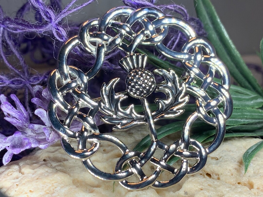 Thistle Brooch, Celtic Jewelry, Scotland Jewelry, Outlander Jewelry ...