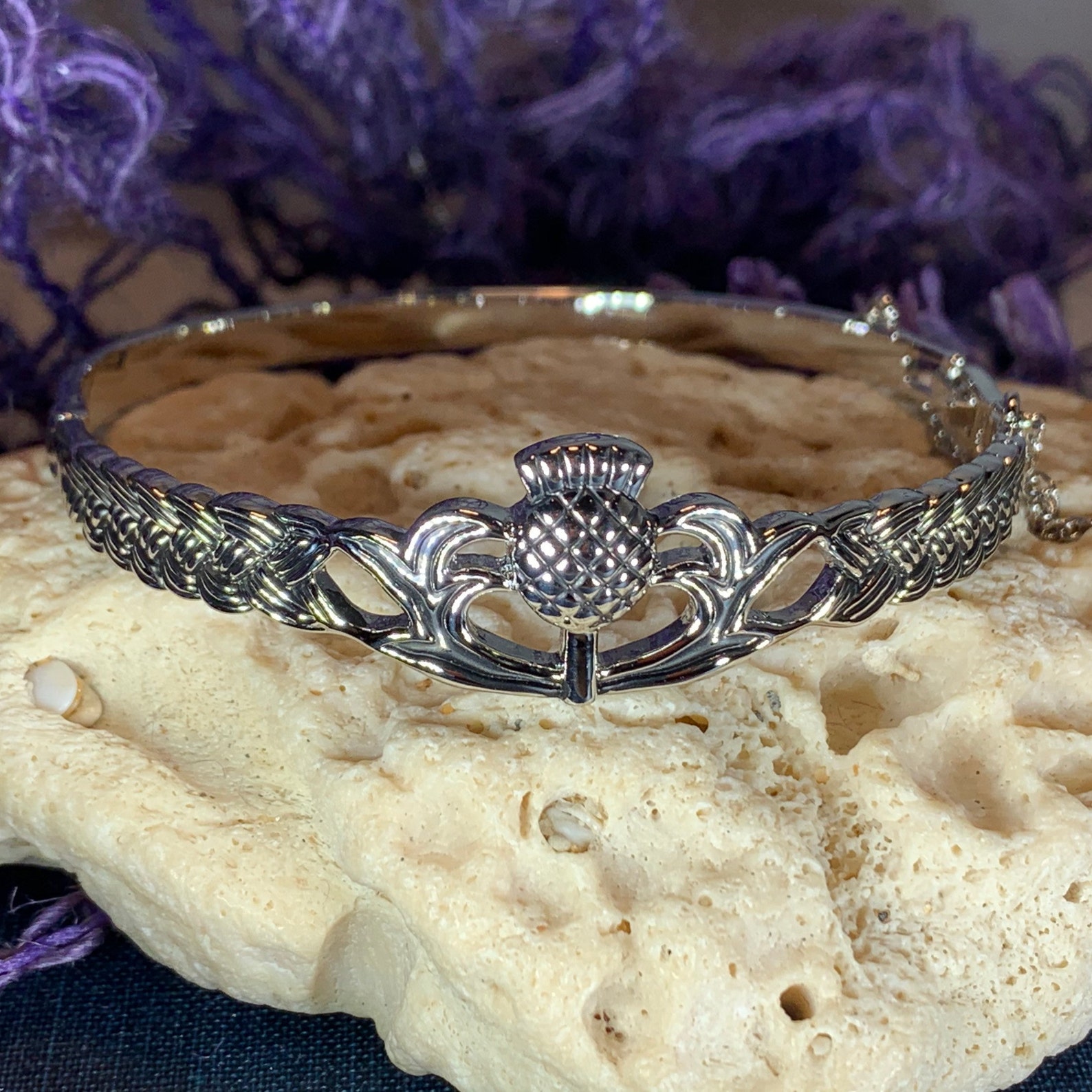 Thistle Bracelet Scotland Jewelry Outlander Jewelry Celtic | Etsy