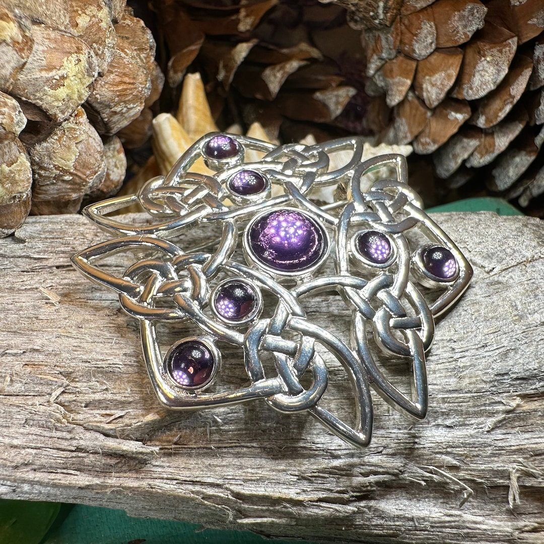 Celtic Brooch Irish Tartan Pin Irish Jewelry Scottish - Etsy