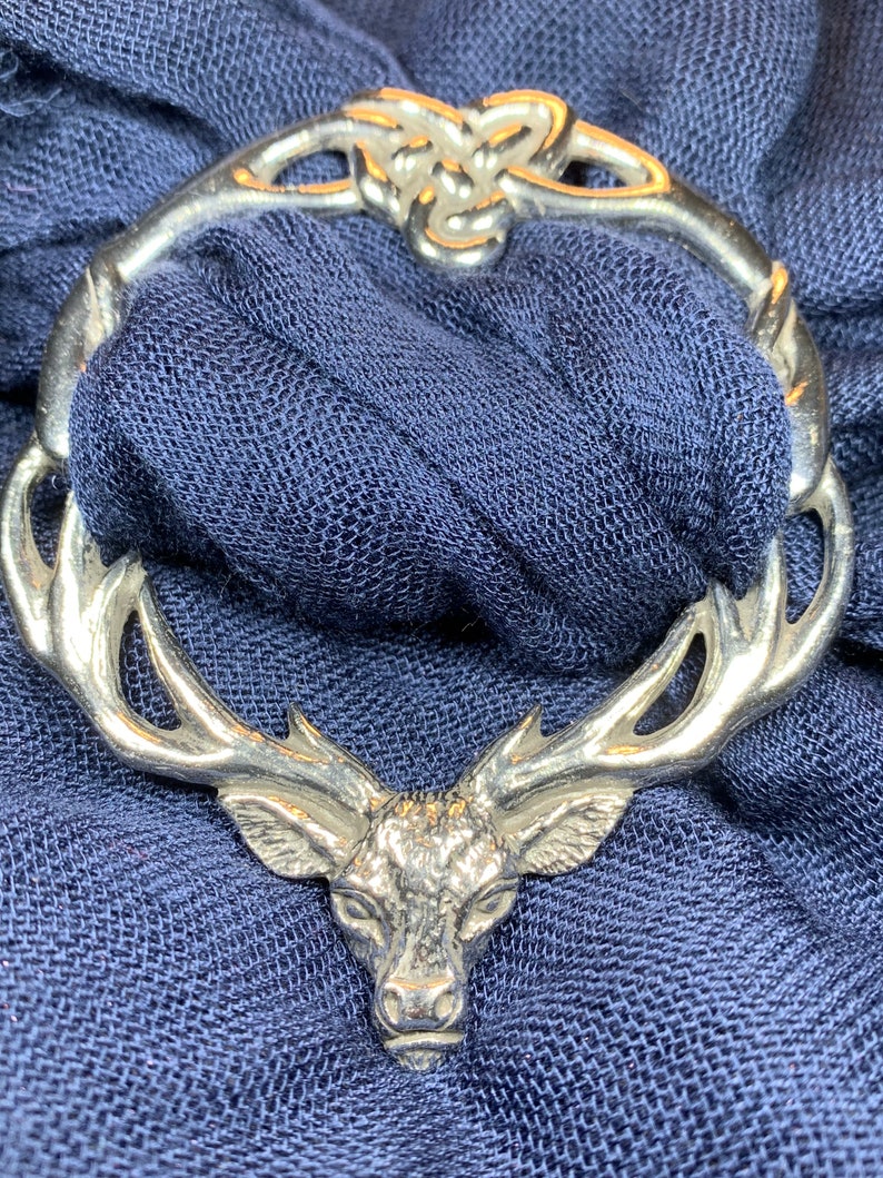 Stag Scarf Ring Scotland Jewelry Animal Jewelry Nature | Etsy