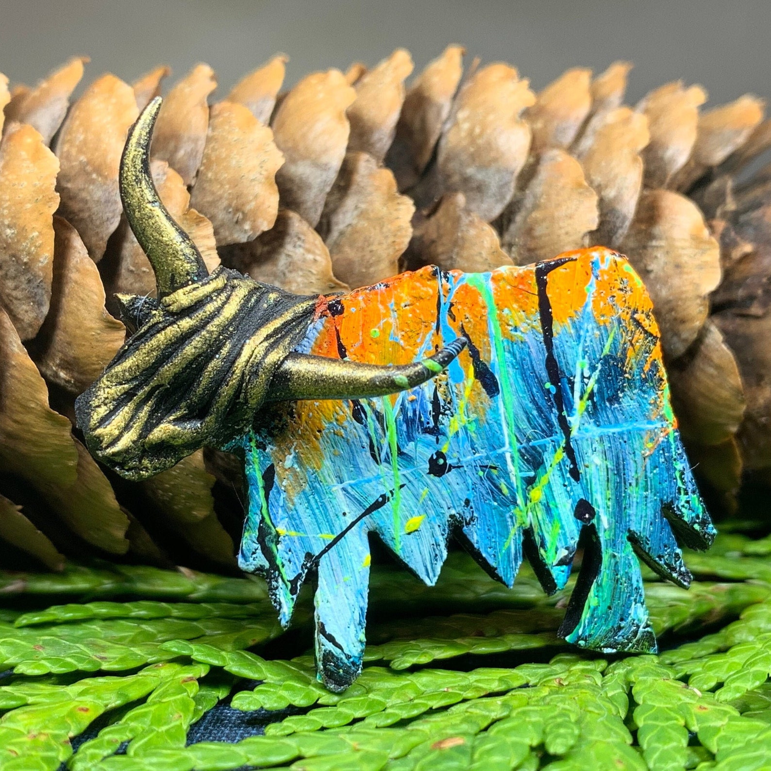 Highland Cow Brooch Scottish Cow Heather Jewelry Scotland | Etsy