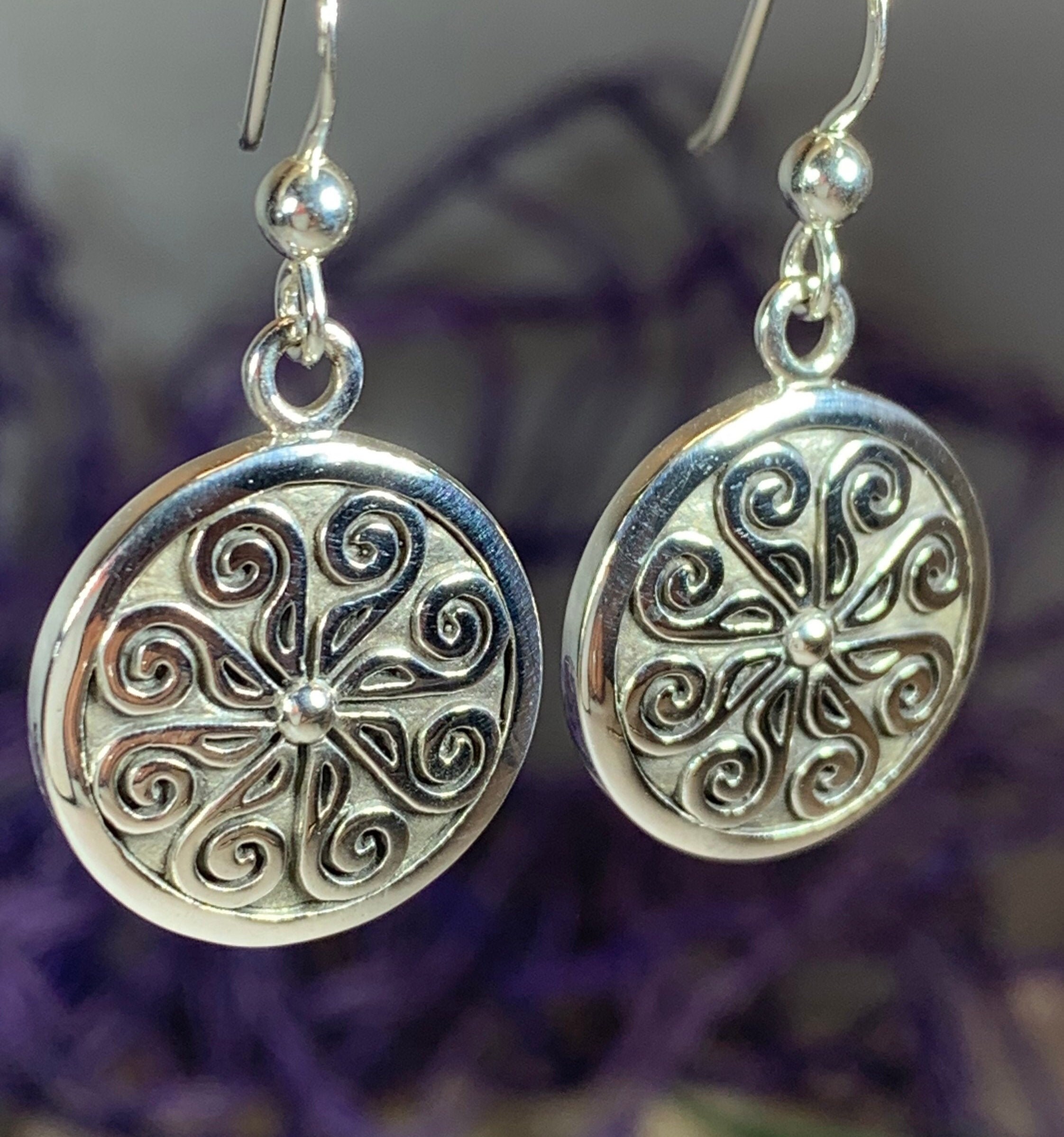 Celtic Spiral Earrings, Irish Jewelry, Viking Jewelry, Ireland Gift ...