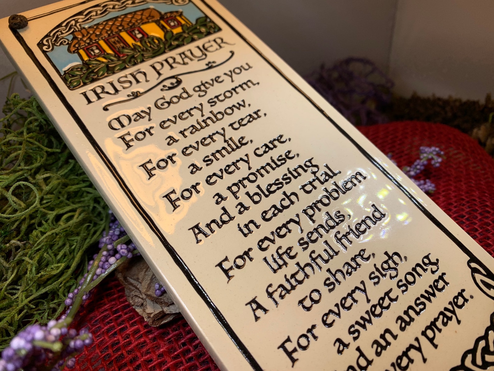 Irish Blessing Wall Art, Ireland Gift, Ceramic Wall Plaque, New Home ...