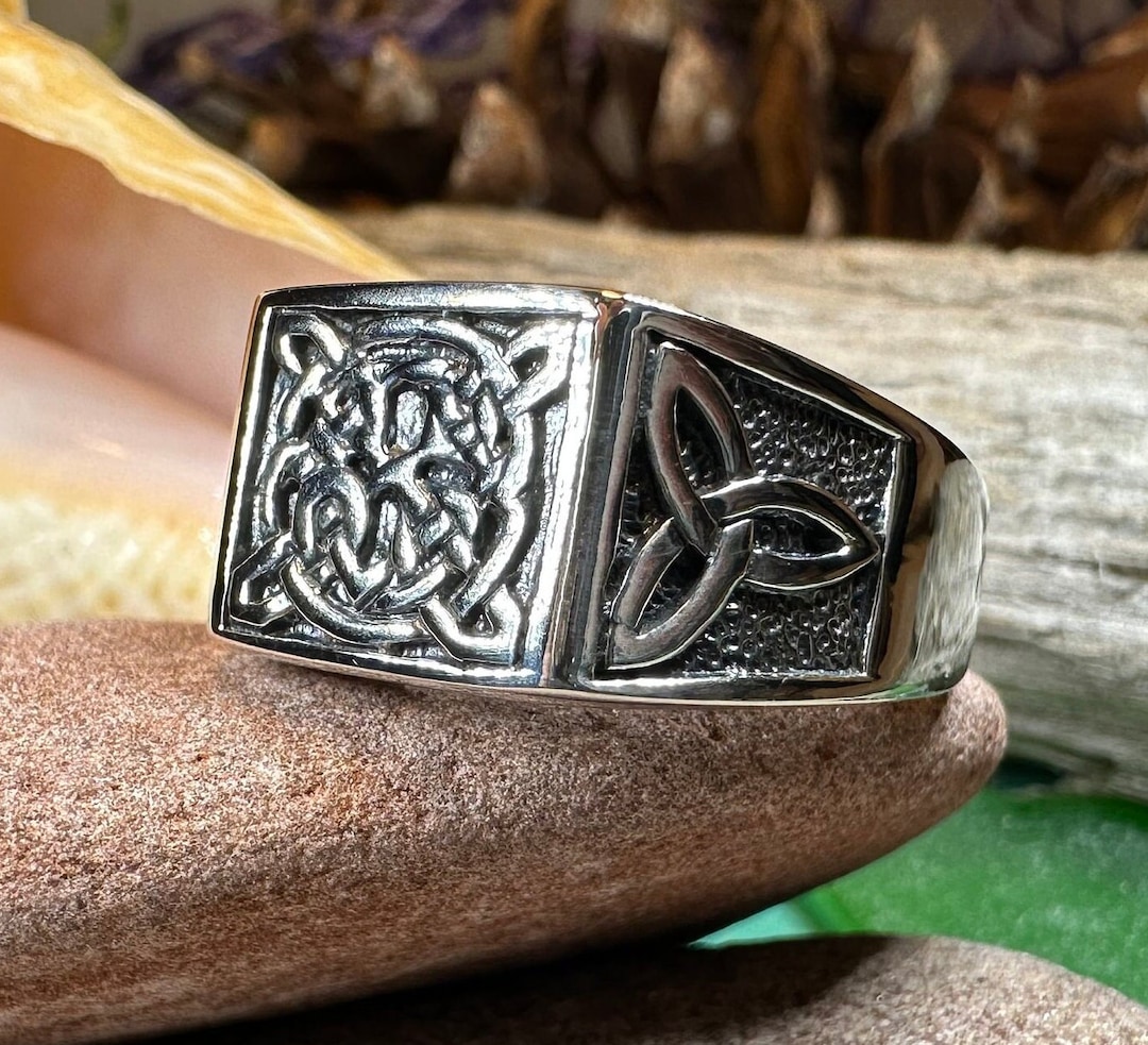 Mens Celtic Ring, Celtic Jewelry, Ireland Ring, Celtic Knot Jewelry, Irish Ring, Irish Dance ...