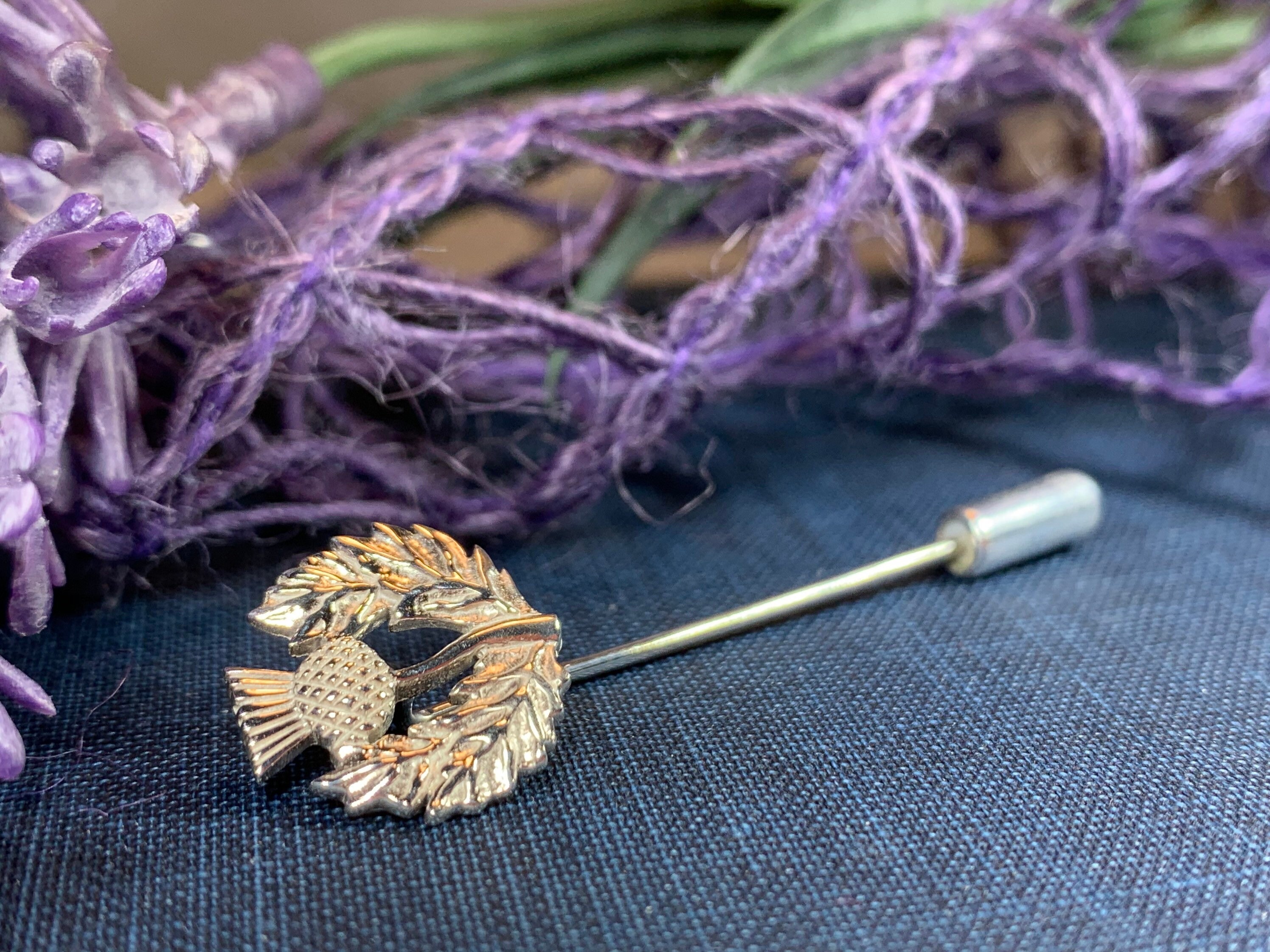Thistle Pin Scotland Jewelry Celtic Pin Groom Pin Outlander Jewelry Groom T Girlfriend