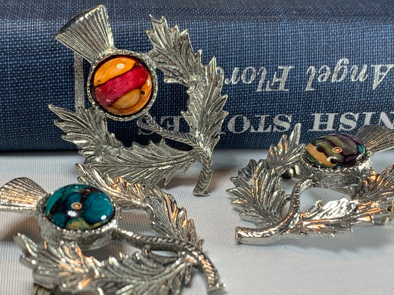 Thistle Brooch Scotland Jewelry Outlander Jewelry Nature - Etsy