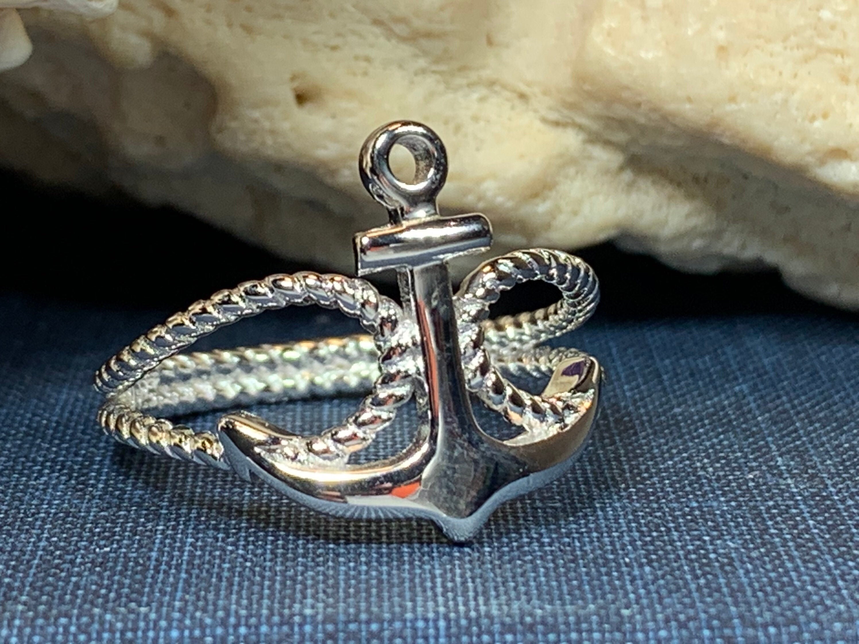 Anchor Ring Celtic Jewelry Nautical Ring Celtic Knot | Etsy