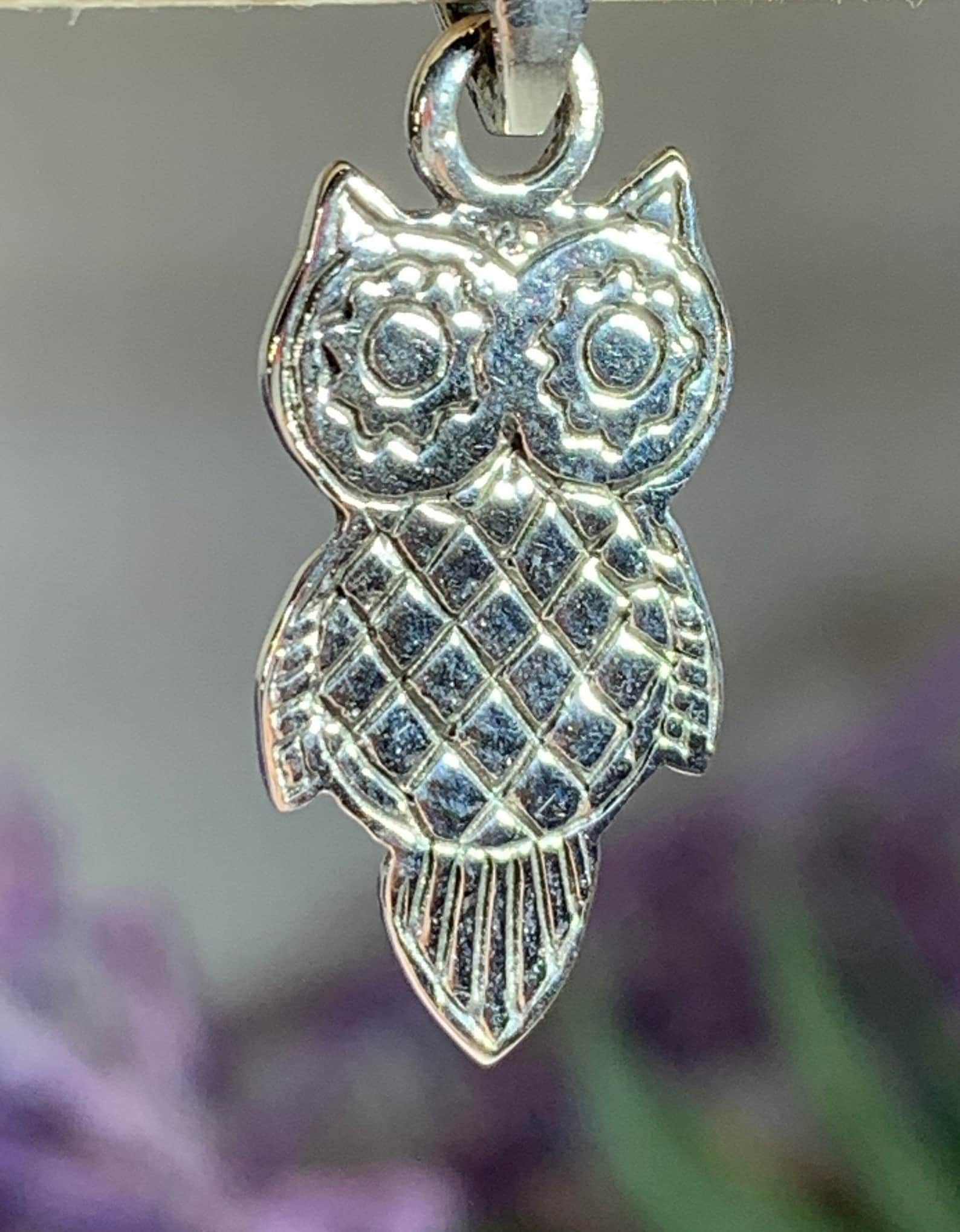 Owl Necklace Owl Gift Bird Jewelry Nature Jewelry Forest | Etsy