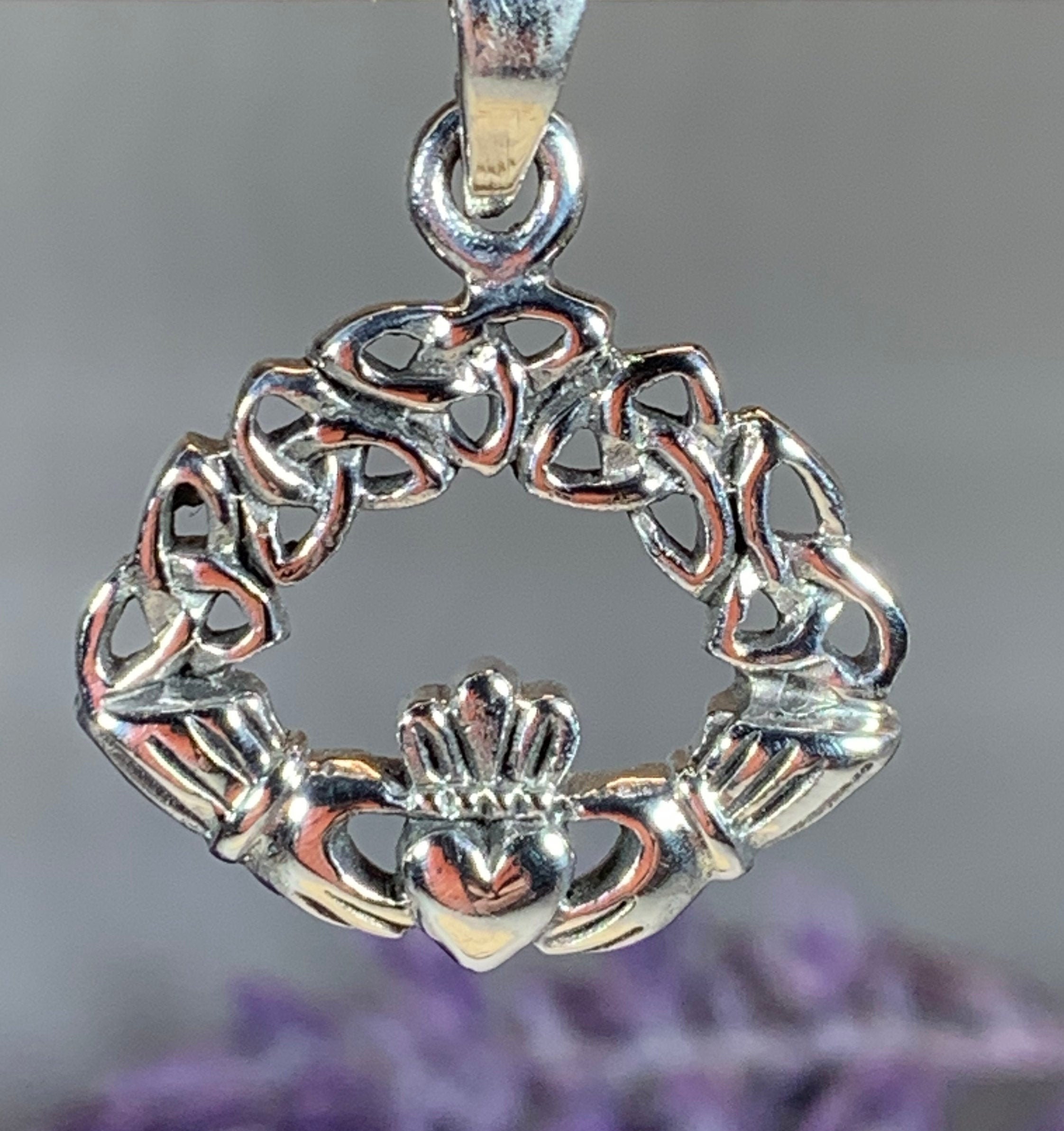 Claddagh Necklace, Celtic Jewelry, Irish Jewelry, Heart Pendant ...