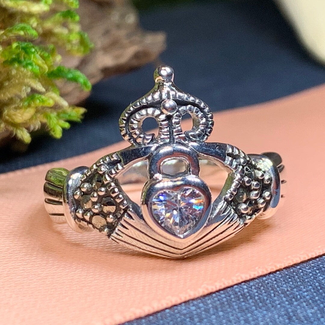 Claddagh Ring, Celtic Promise Ring, Irish Jewelry, Celtic Knot Jewelry ...
