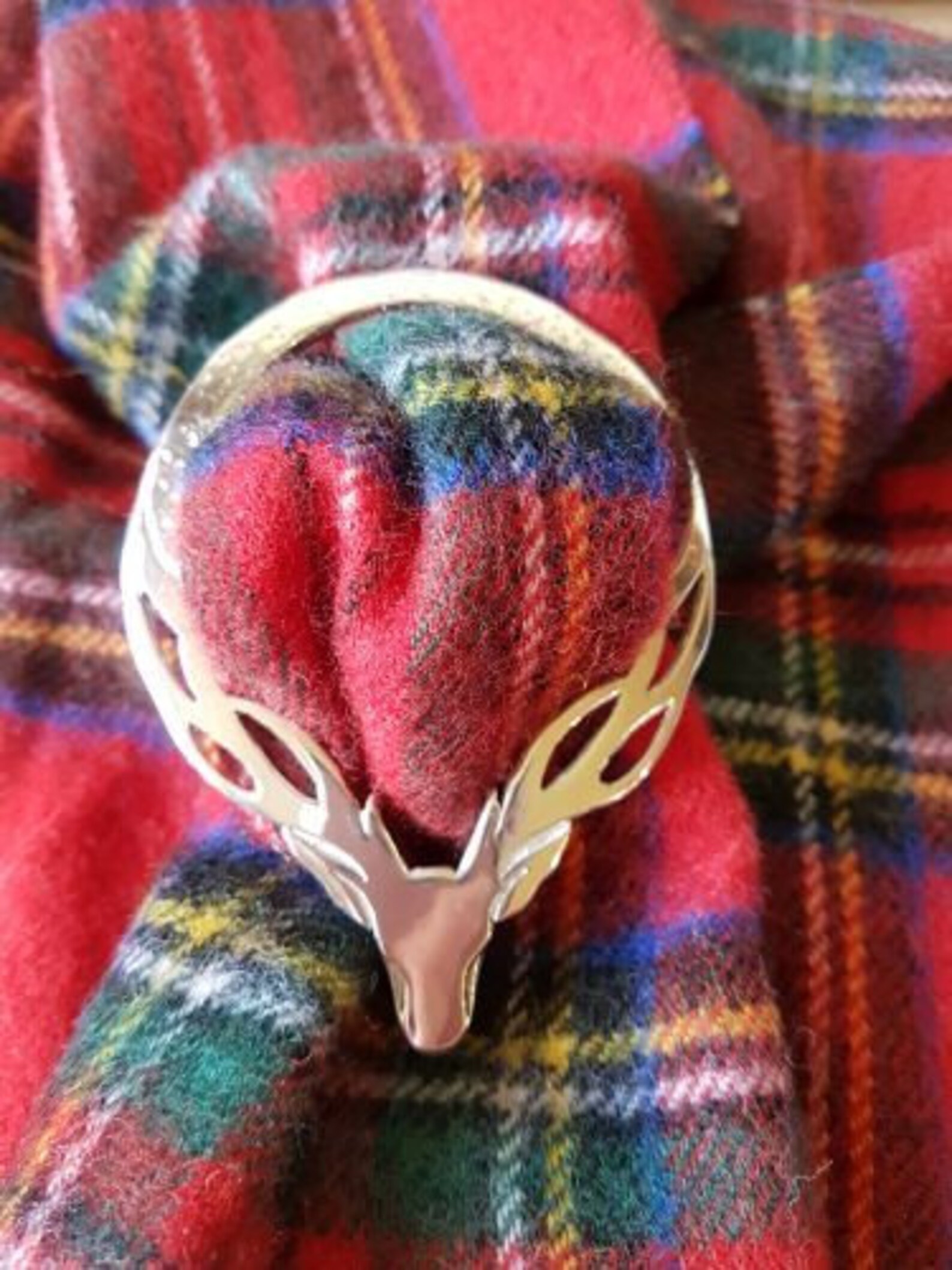 Stag Scarf Ring Scotland Jewelry Animal Jewelry Nature | Etsy