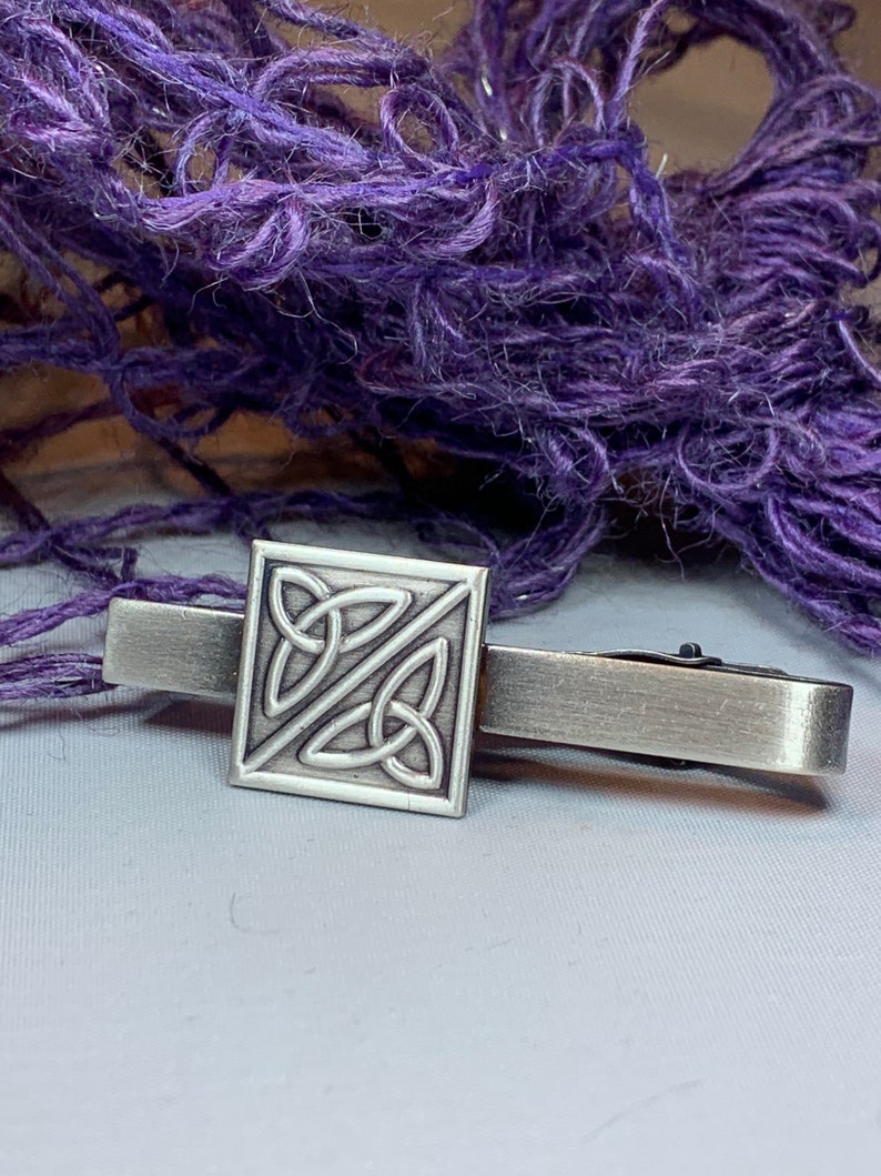 Trinity Knot Tie Bar Celtic Jewelry Irish Jewelry Celtic - Etsy
