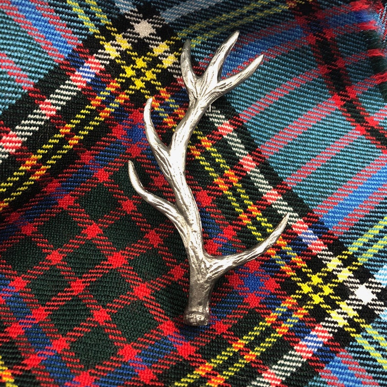 Antler Kilt Pin Celtic Jewelry Tartan Pin Sword Pin Groom | Etsy