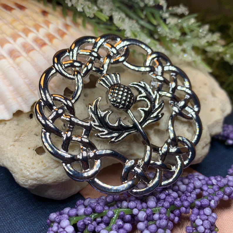 Thistle Brooch Celtic Jewelry Scotland Jewelry Outlander - Etsy