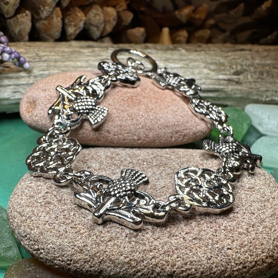 Thistle Bracelet Scottish Jewelry Celtic Jewelry Scotland - Etsy