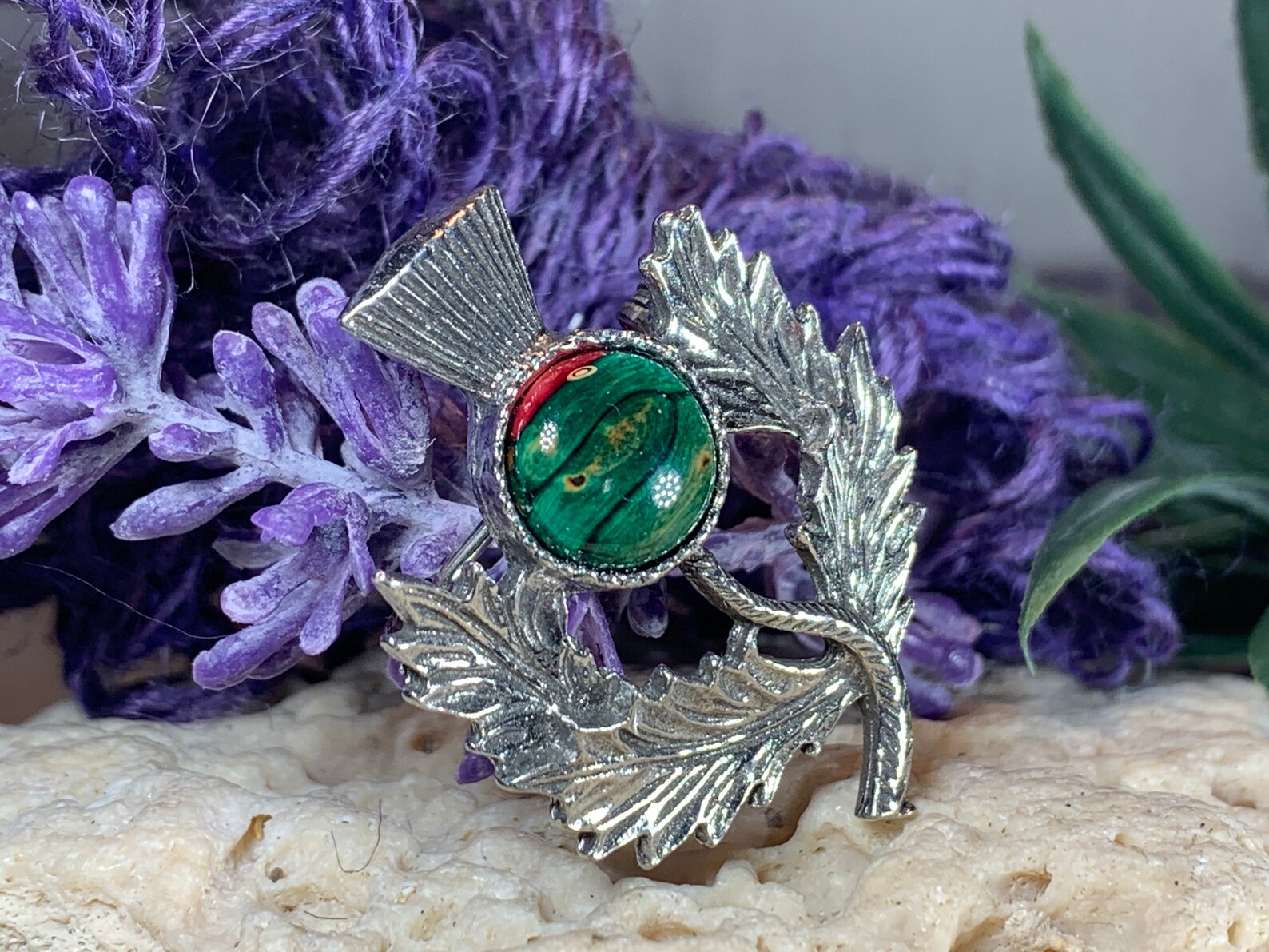Thistle Brooch Scotland Jewelry Outlander Jewelry Nature | Etsy