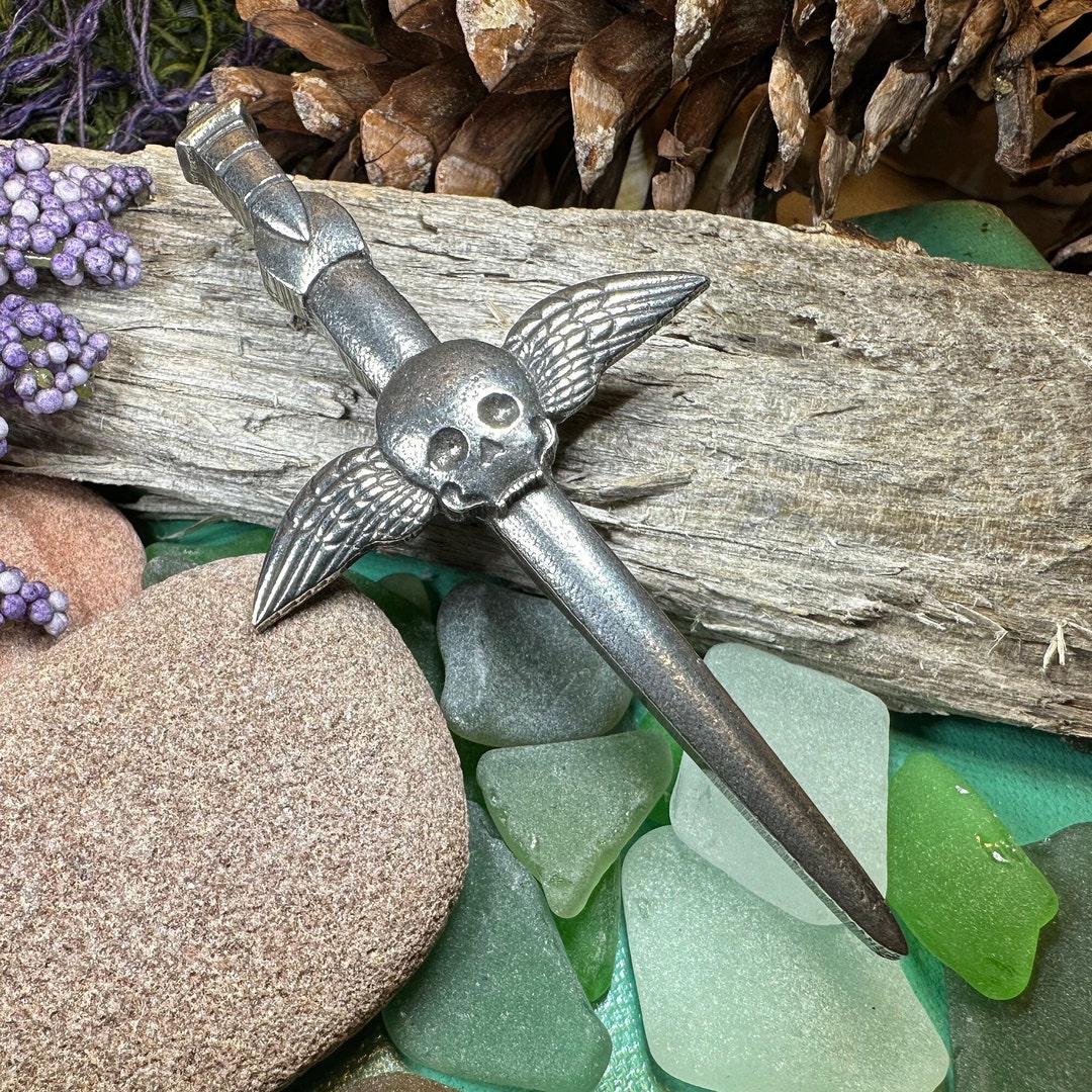 Skull Kilt Pin, King Death Pin, Scotland Kilt Pin, Scottish Brooch ...