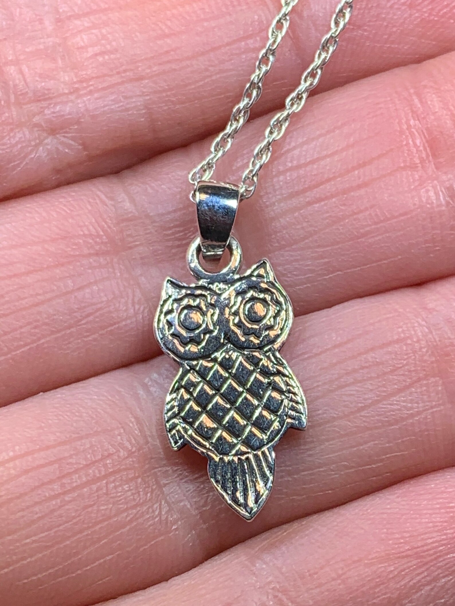 Owl Necklace Owl Gift Bird Jewelry Nature Jewelry Forest - Etsy