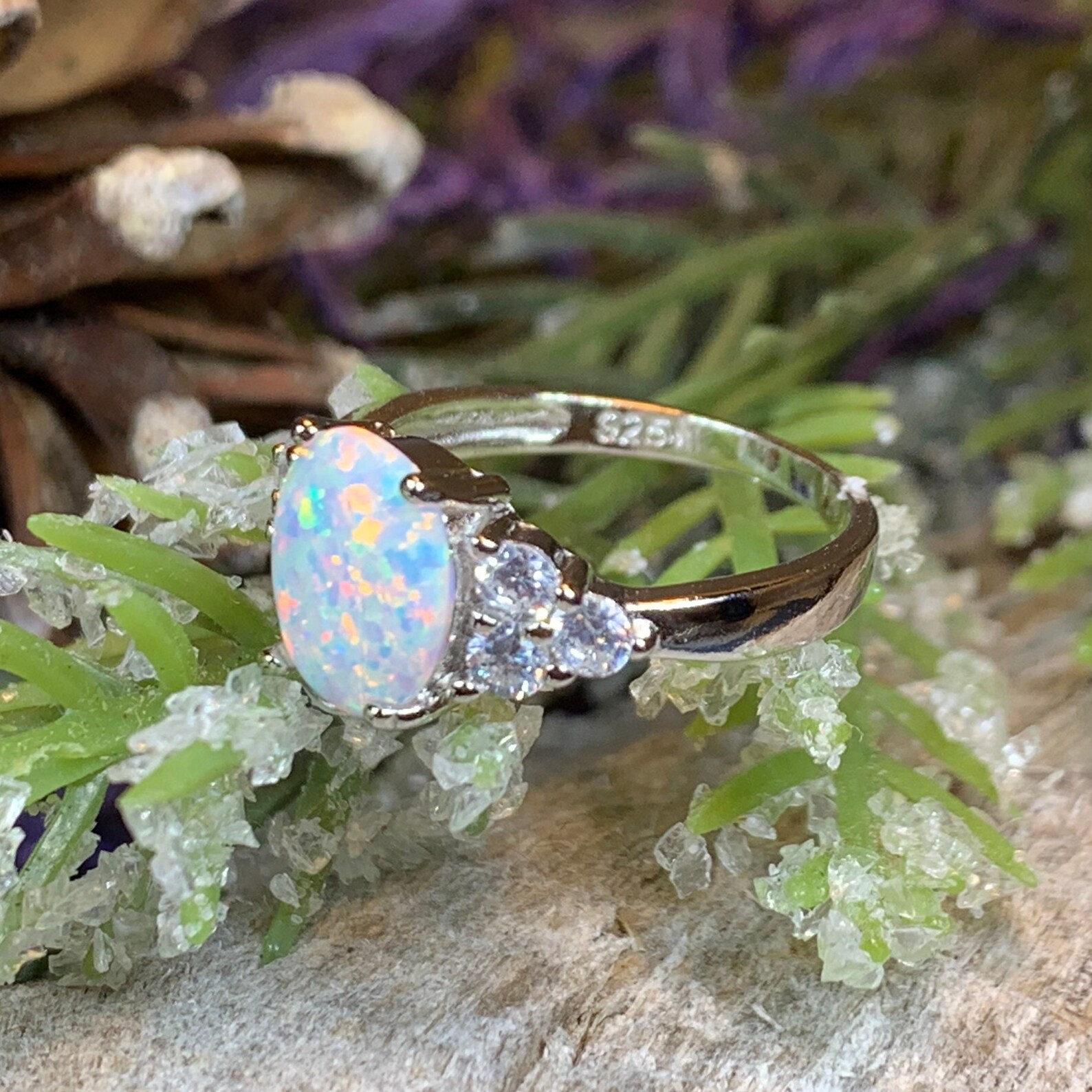 Opal Celtic Ring Celtic Ring Opal Engagement Ring Silver - Etsy