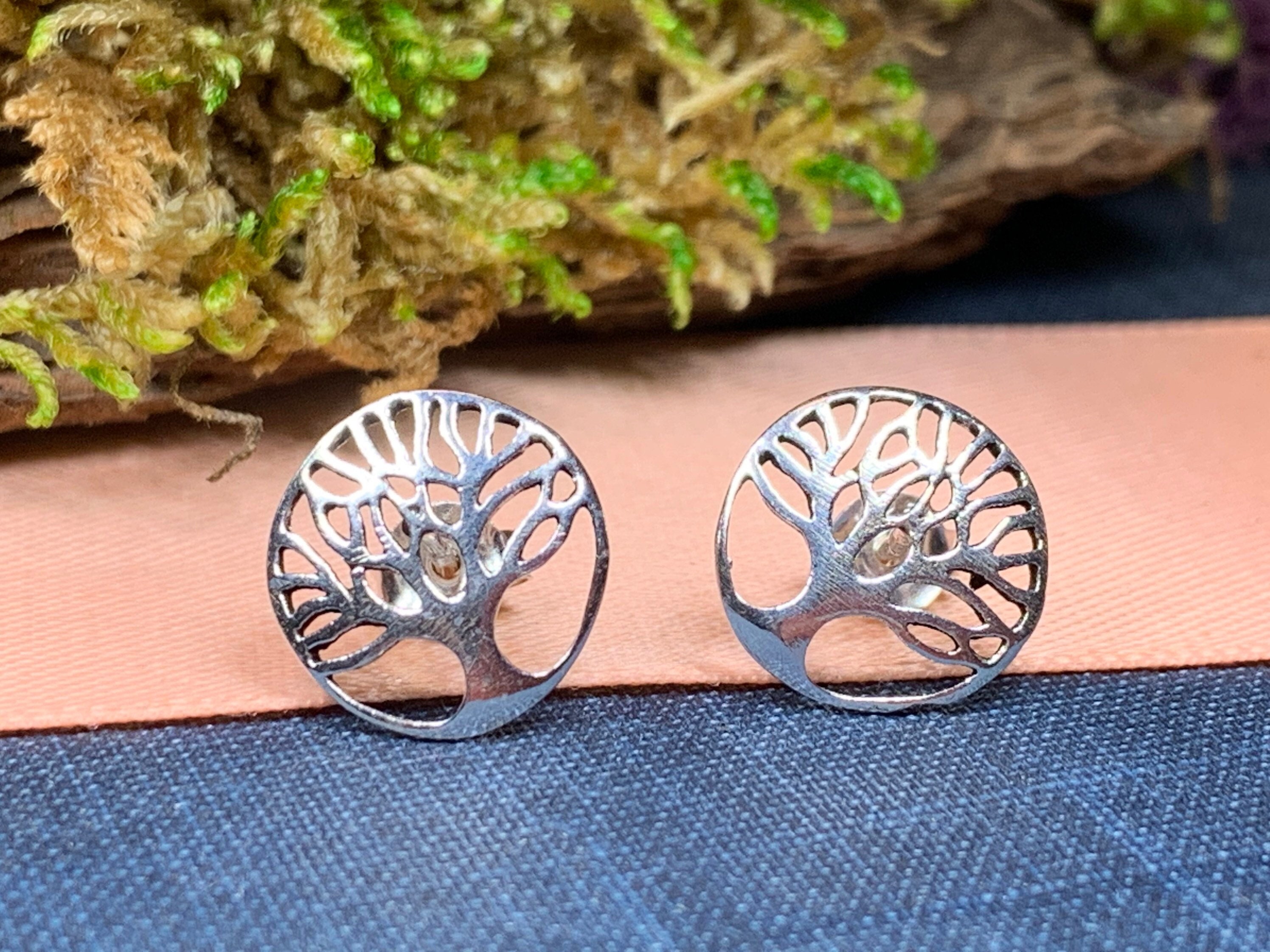 Tree of Life Stud Earrings Tree Stud Earrings Norse Jewelry | Etsy