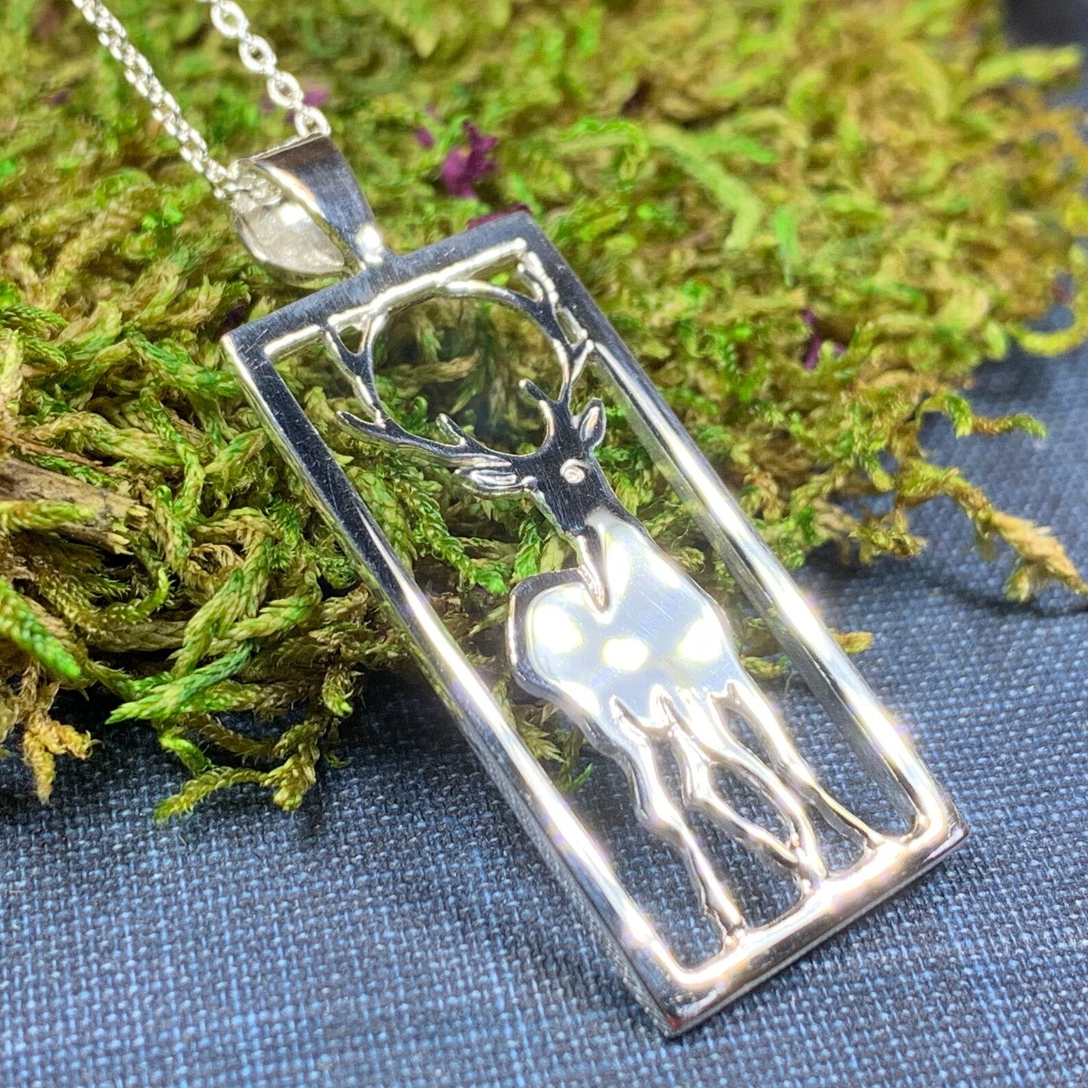 Stag Necklace Scotland Jewelry Scottish Stag Hunter Gift - Etsy